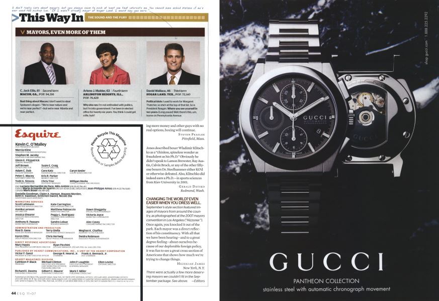 GUCCI | Esquire | NOVEMBER 2007