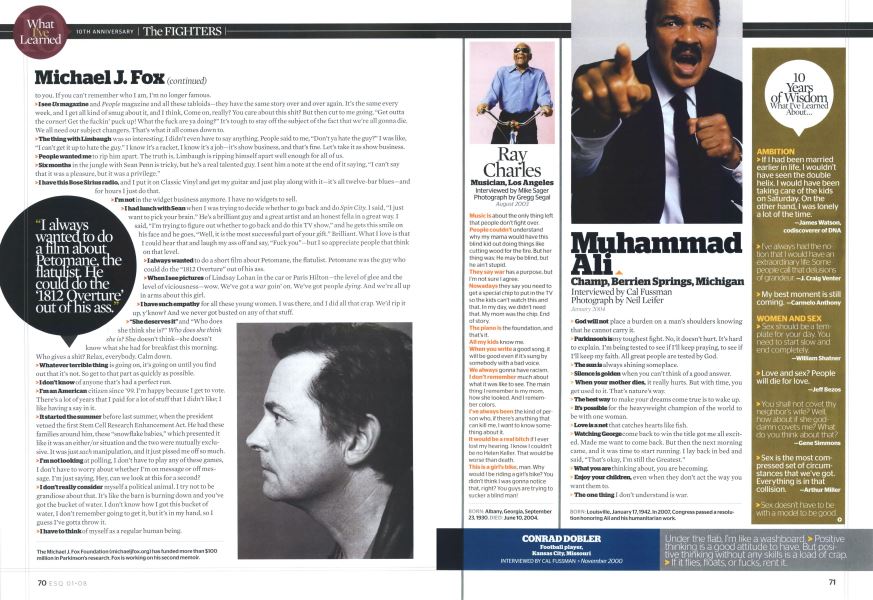 0 Years of Wisdom | Esquire | JANUARY 2008