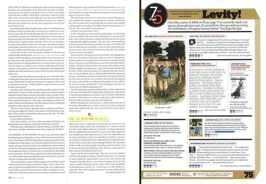 Levity! | Esquire | FEBRUARY 2008