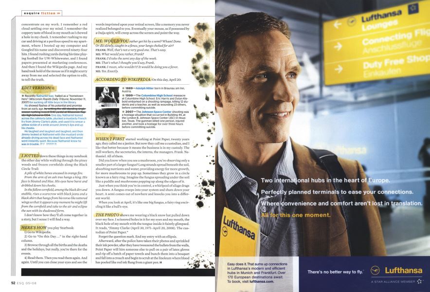Lufthansa | Esquire | MAY 2008