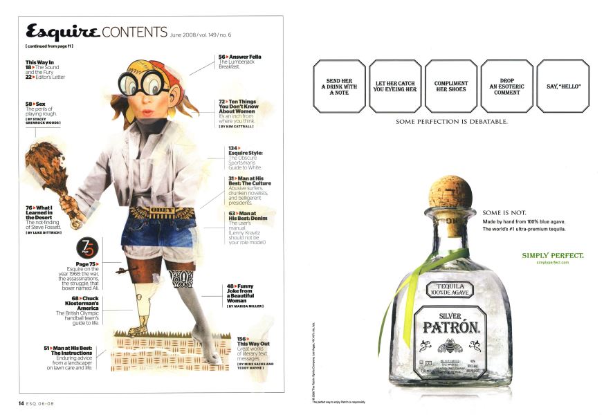 Advertisement: Patrón | Esquire | JUNE 2008