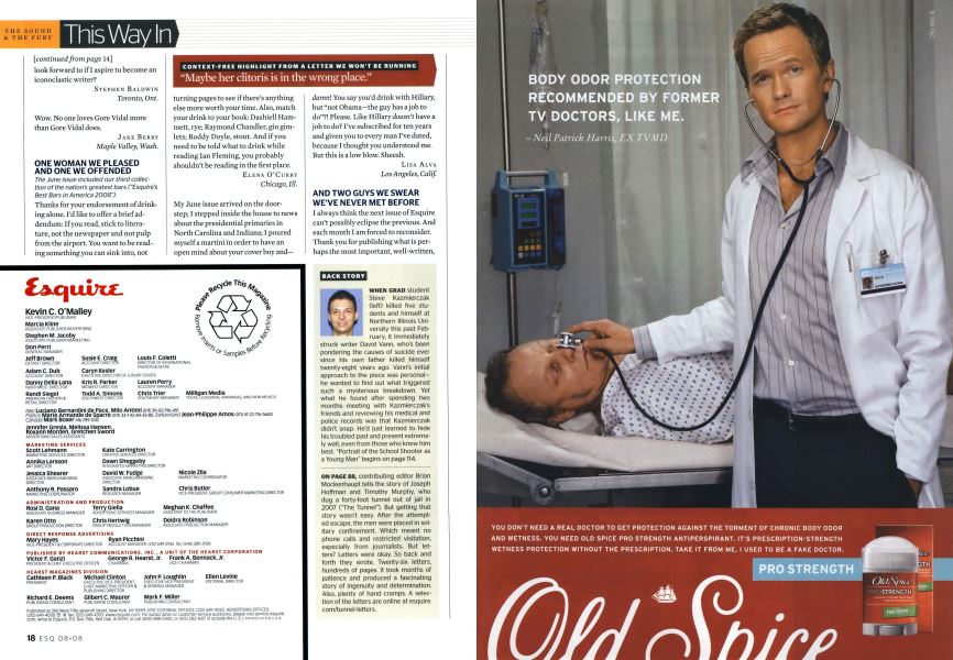 Advertisements | Esquire | AUGUST 2008