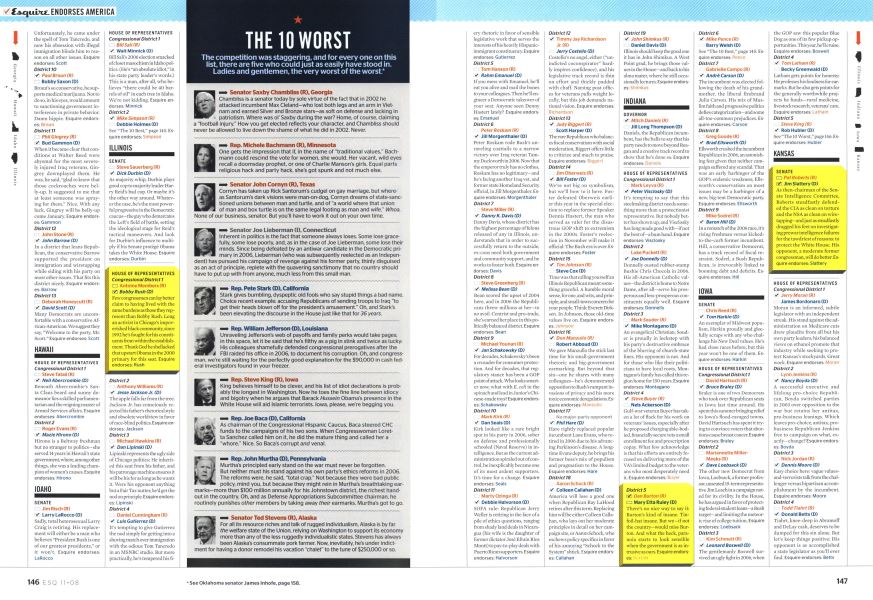 The 10 Worst | Esquire | NOVEMBER 2008