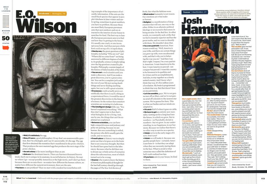 Josh Hamilton | Esquire | JANUARY 2009