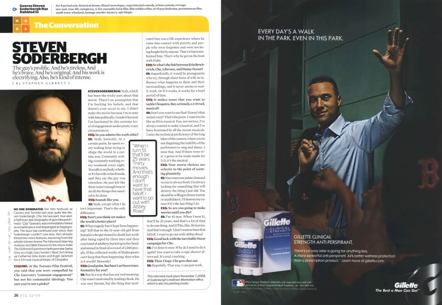 Steven Soderbergh | Esquire | FEBRUARY 2009