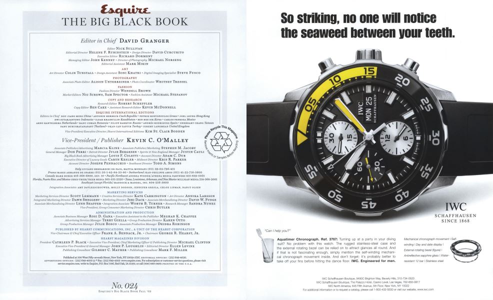 Esquire the Big Black Book | Esquire | Fall 2009