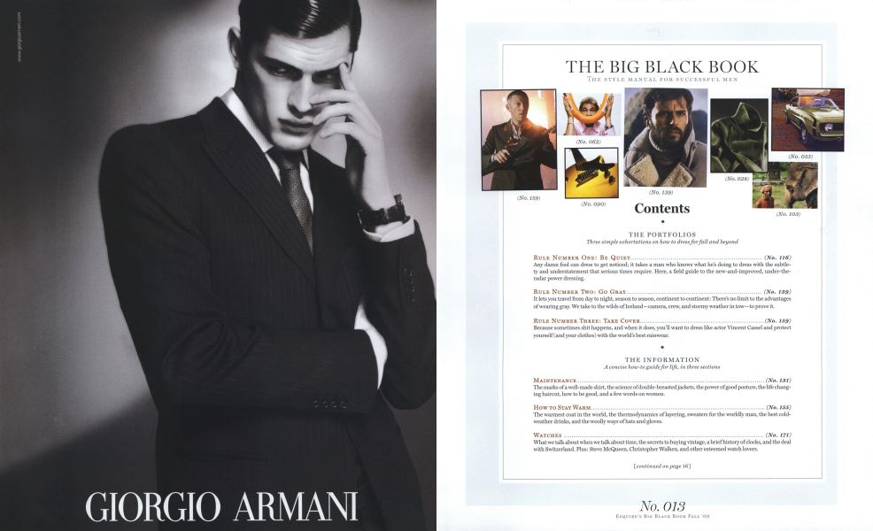 The Big Black Book | Esquire | Fall 2009