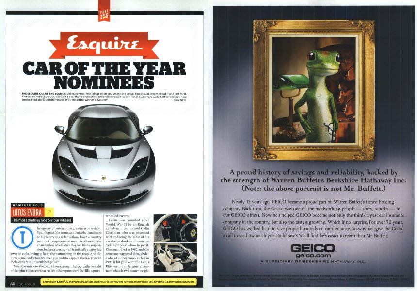GEICO | Esquire | APRIL 2010