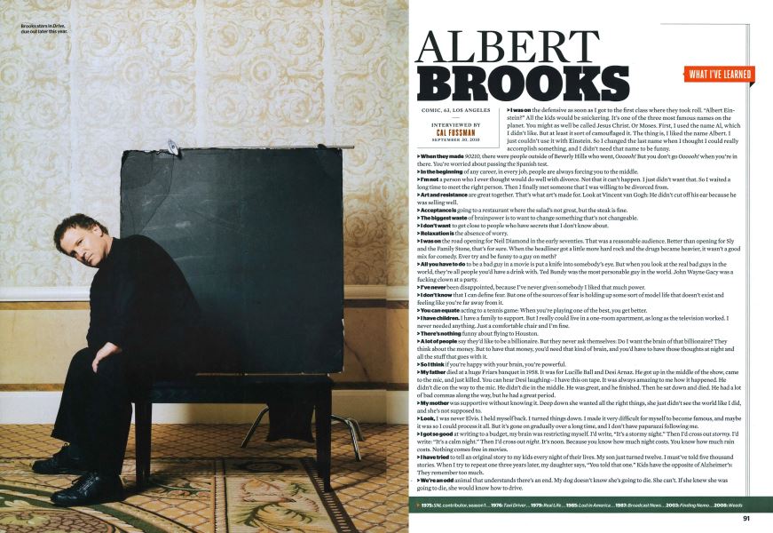 Albert Brooks | Esquire | JANUARY 2011