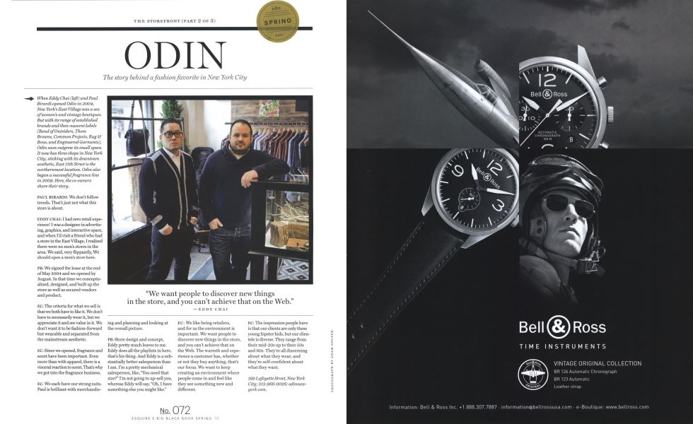 ODIN | Esquire | 2011 SPRING / SUMMER