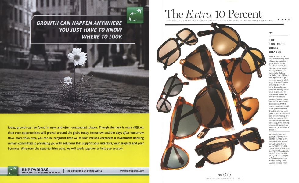 The Extra 10 Percent | Esquire | 2011 SPRING / SUMMER