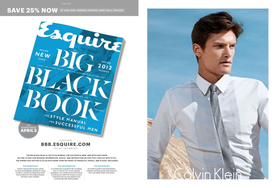 Advertisement: Esquire | Esquire | APRIL 2012