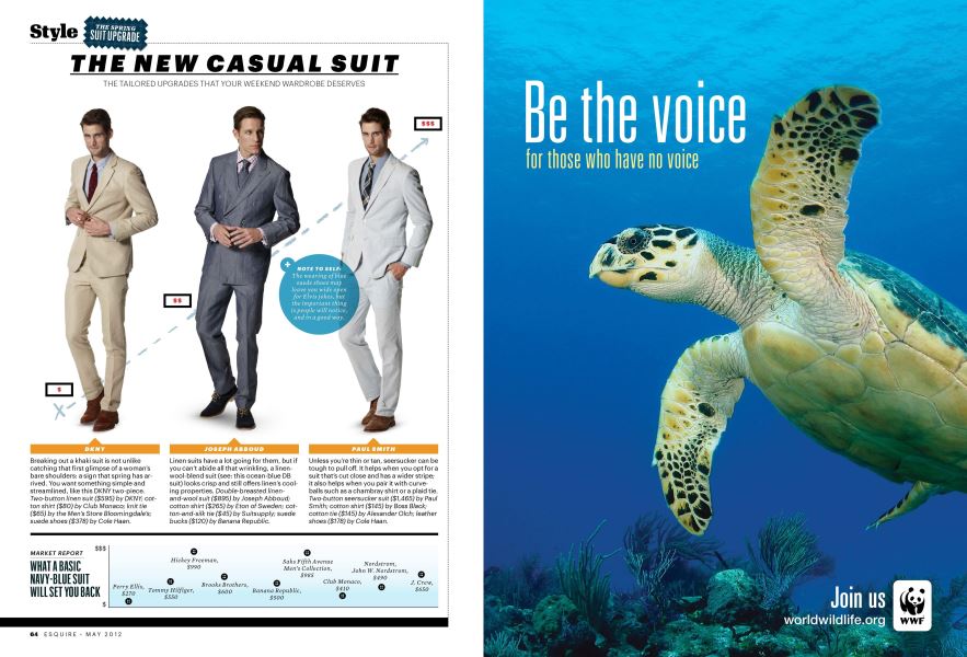 The New Casual Suit | Esquire | MAY 2012