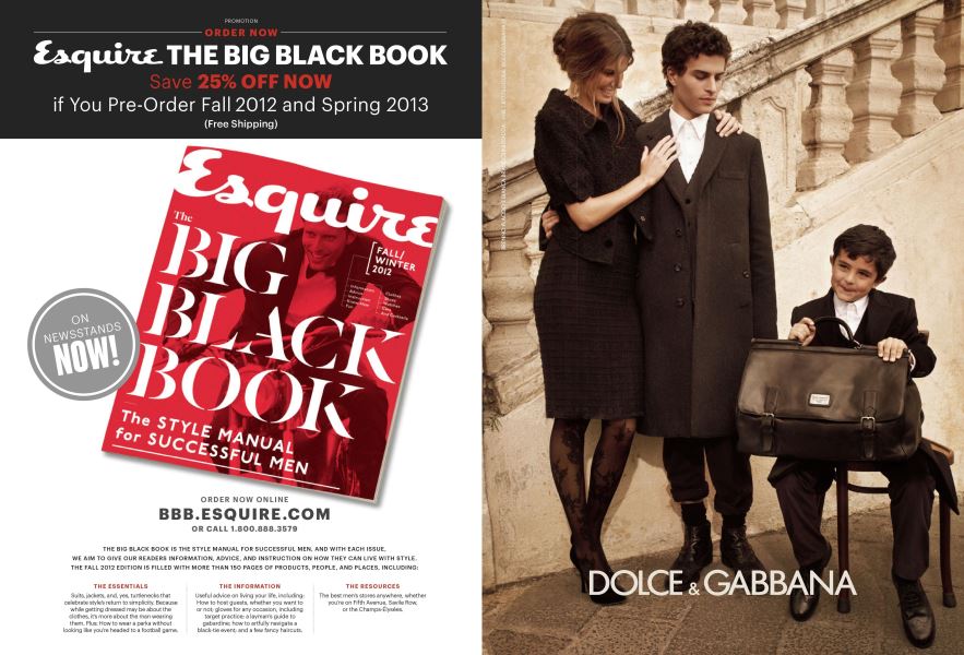 Advertisement: Esquire | Esquire | NOVEMBER 2012