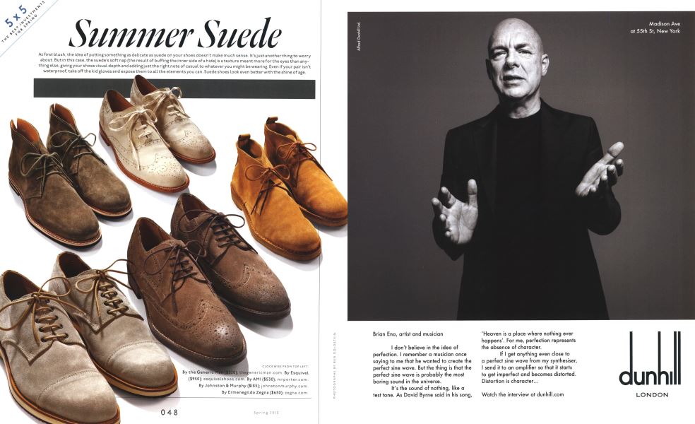 Summer Suede | Esquire | SPRING/SUMMER 2013