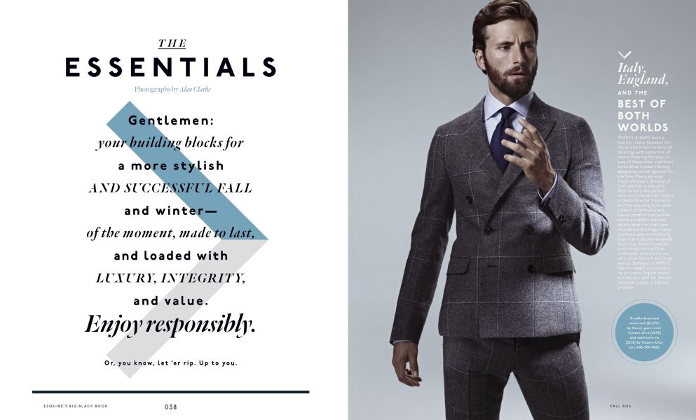 The Essentials | Esquire | FALL/WINTER 2013