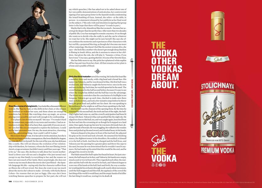Stoli Group Usa, Llc Stolichnaya Premium Vodka | Esquire | NOVEMBER 2014