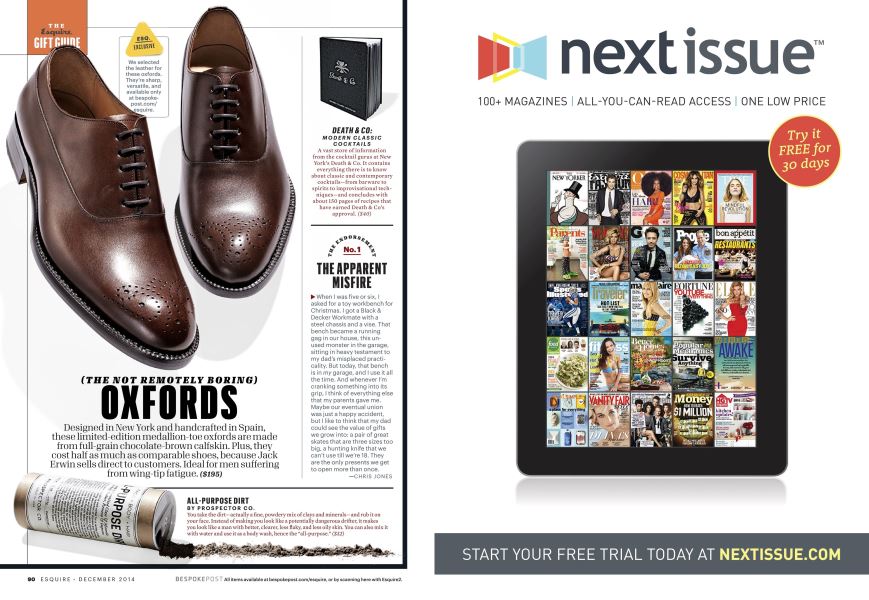 Next Issue | Esquire | DECEMBER 2014