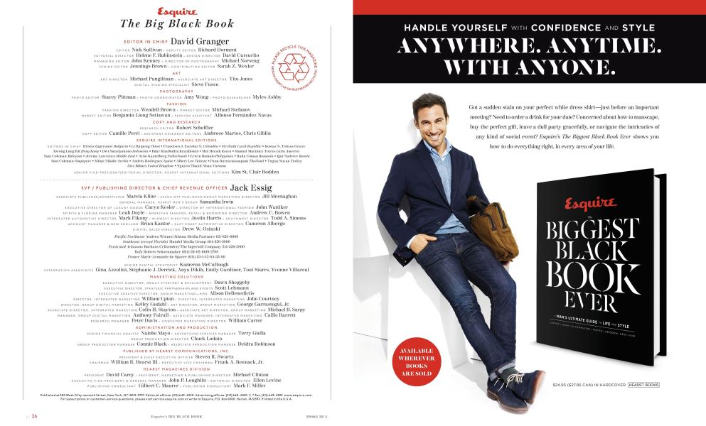 Esquire The Biggest Black Book Ever | Esquire | Spring / Summer 2015