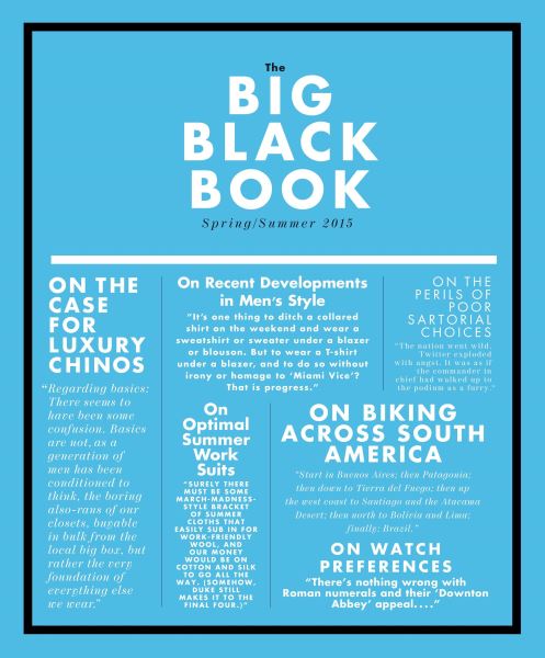 Esquire The Big Black Book Spring/Summer 2015 | Esquire | Spring ...