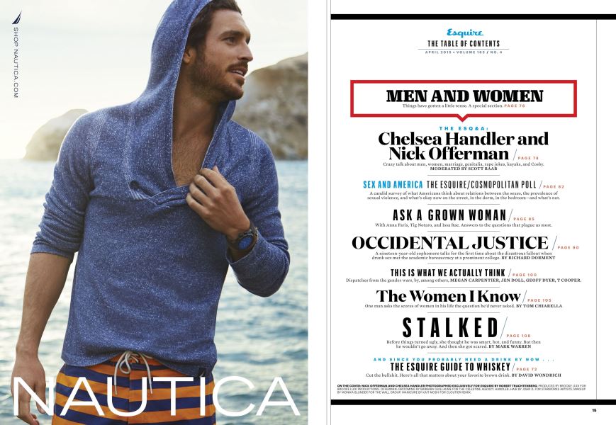 The Table of Contents | Esquire | APRIL 2015