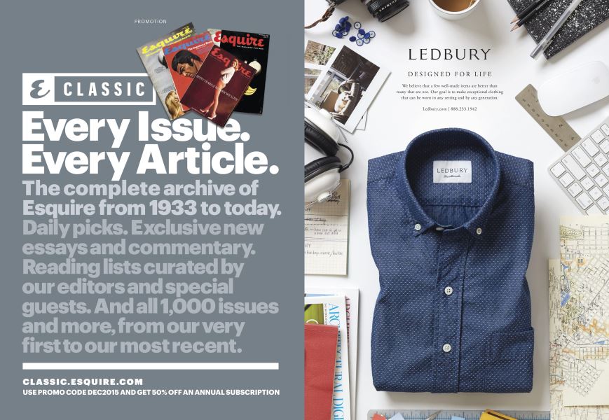 Advertisement | Esquire | DEC/JAN 2015/16