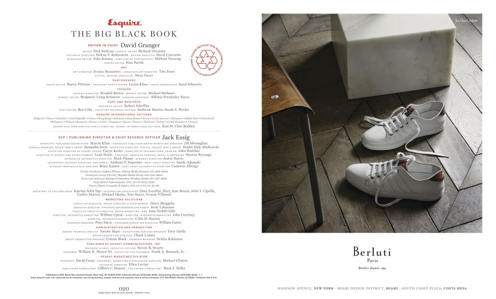 THE BIG BLACK BOOK | Esquire | Spring/Summer 2016