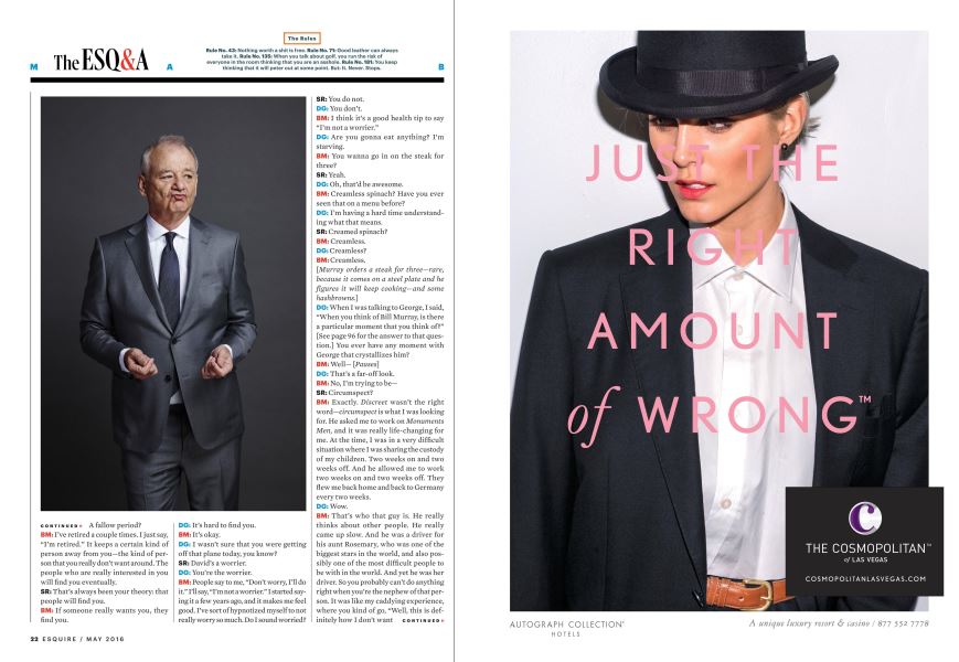The Rules | Esquire | MAY 2016