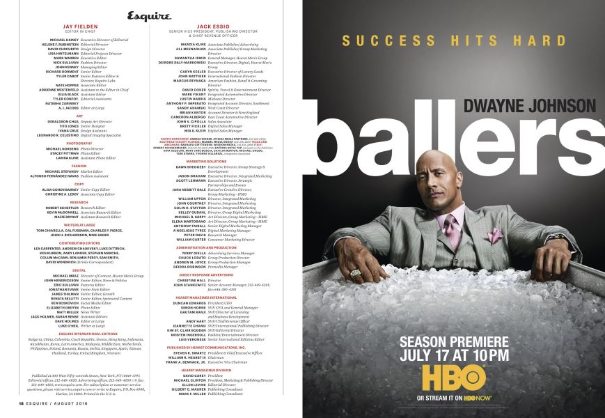 Esquire | Esquire | AUGUST '16