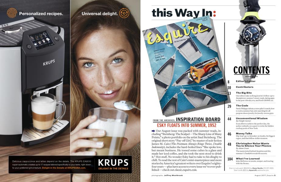 CONTENTS | Esquire | August 2017