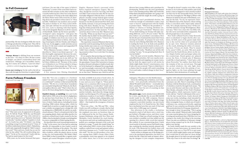 Credits | Esquire | Fall + Winter 2017