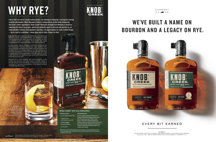 Advertisement: KNOB CREEK | Esquire | OCTOBER '19