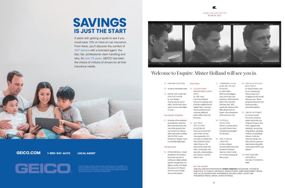 TABLE OF CONTENTS MARCH 2021 | Esquire | MARCH 2021