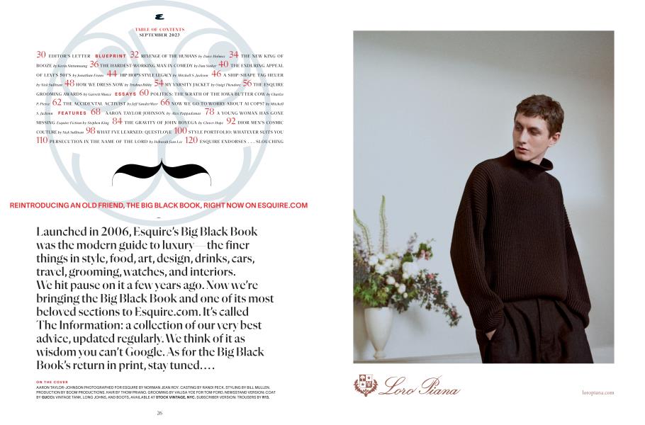 TABLE OF CONTENTS SEPTEMBER 2023 | Esquire | SEPTEMBER 2023